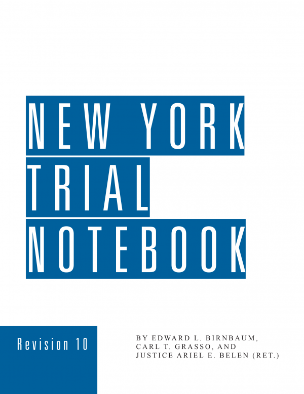 New York Trial Notebook | Fastcase