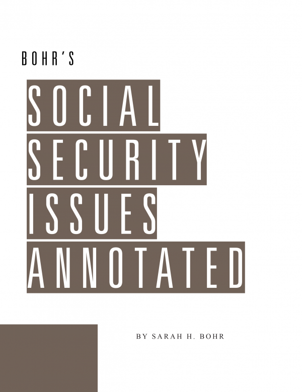 Bohr’s Social Security Issues Annotated | Fastcase